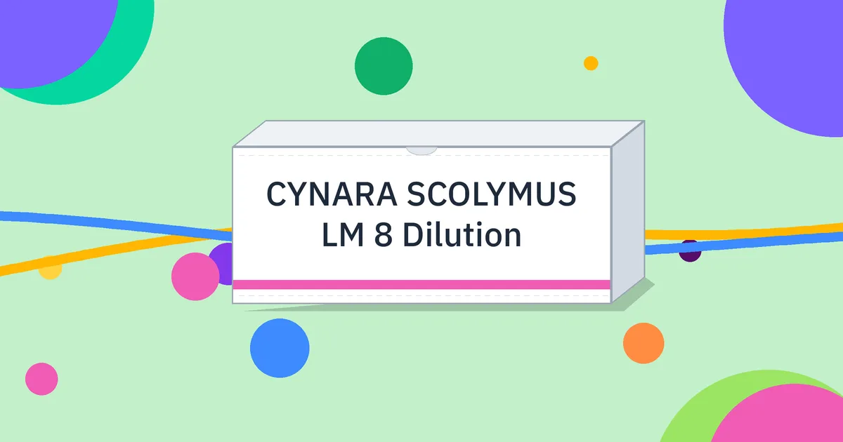 Symbolbild: Packung mit der Aufschrift CYNARA SCOLYMUS LM 8 Dilution (PZN 13459527) – Verfügbarkeit und Bezug in Apotheken in Frankfurt am Main