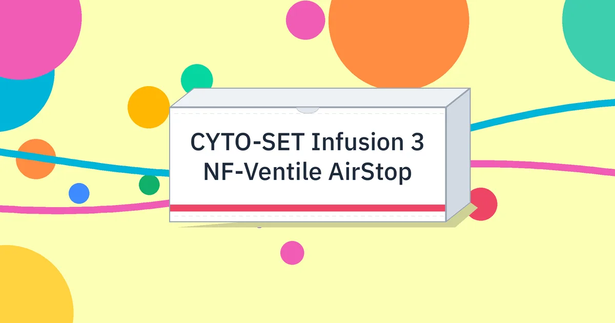 Symbolbild: Packung mit der Aufschrift CYTO-SET Infusion 3 NF-Ventile AirStop (PZN 12467252) – Verfügbarkeit und Bezug in Apotheken in Frankfurt am Main