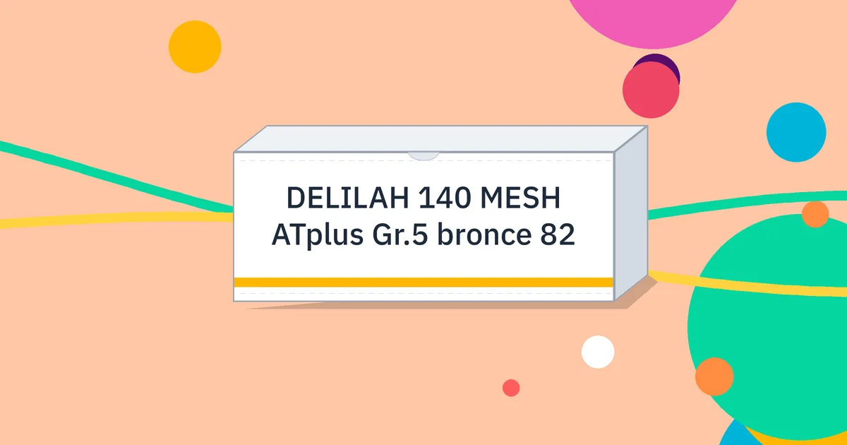 Symbolbild: Packung mit der Aufschrift DELILAH 140 MESH ATplus Gr.5 bronce 82 (PZN 13850527) – Verfügbarkeit und Bezug in Apotheken in Frankfurt am Main
