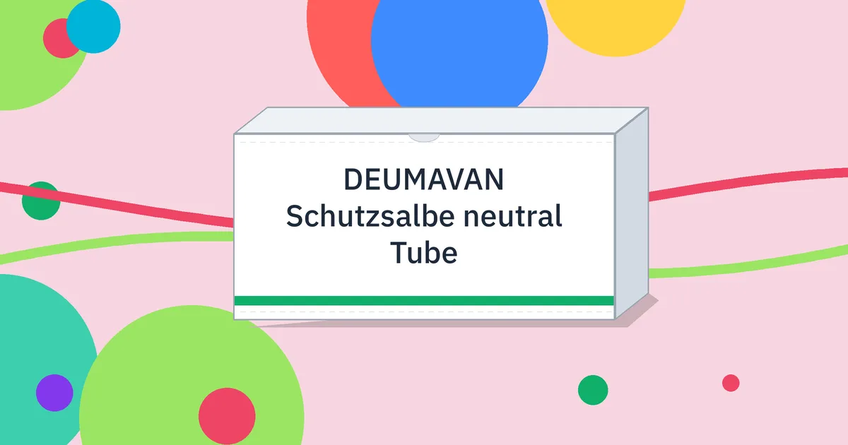 Symbolbild: Packung mit der Aufschrift DEUMAVAN Schutzsalbe neutral Tube (PZN 13831180) – Verfügbarkeit und Bezug in Apotheken in Frankfurt am Main