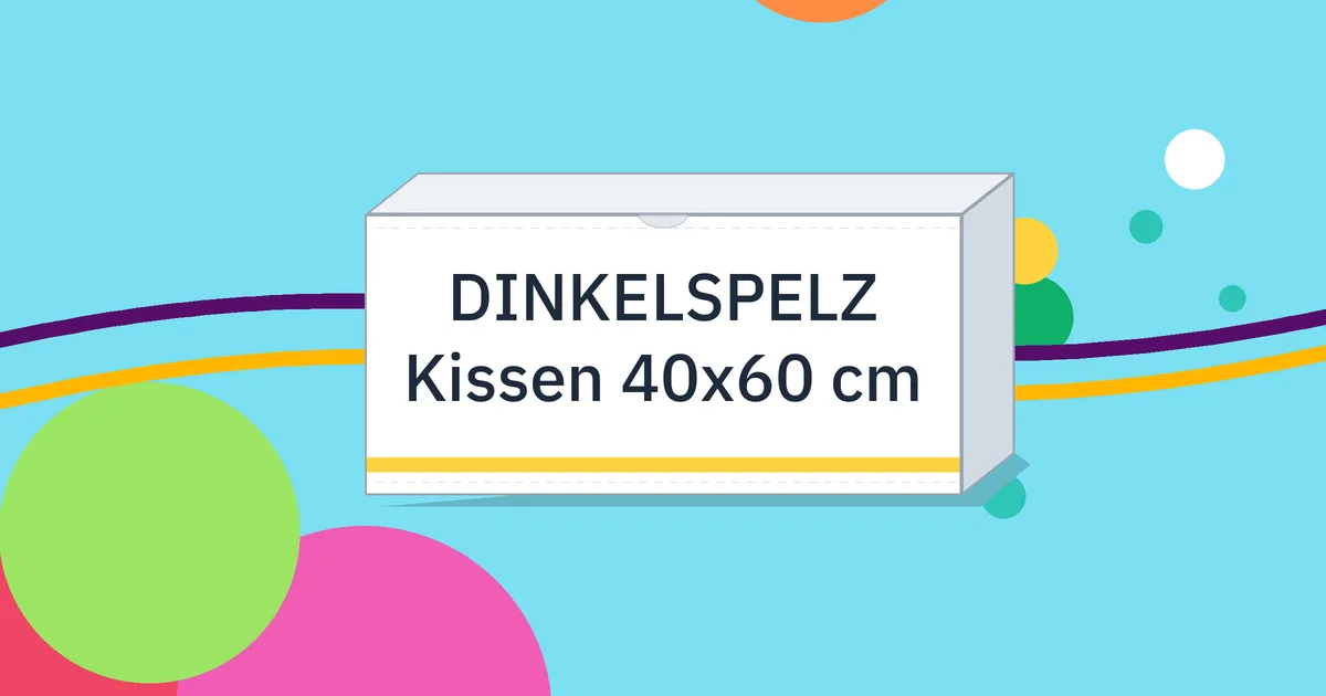 Symbolbild: Packung mit der Aufschrift DINKELSPELZ Kissen 40x60 cm (PZN 08610933) – Verfügbarkeit und Bezug in Apotheken in Frankfurt am Main