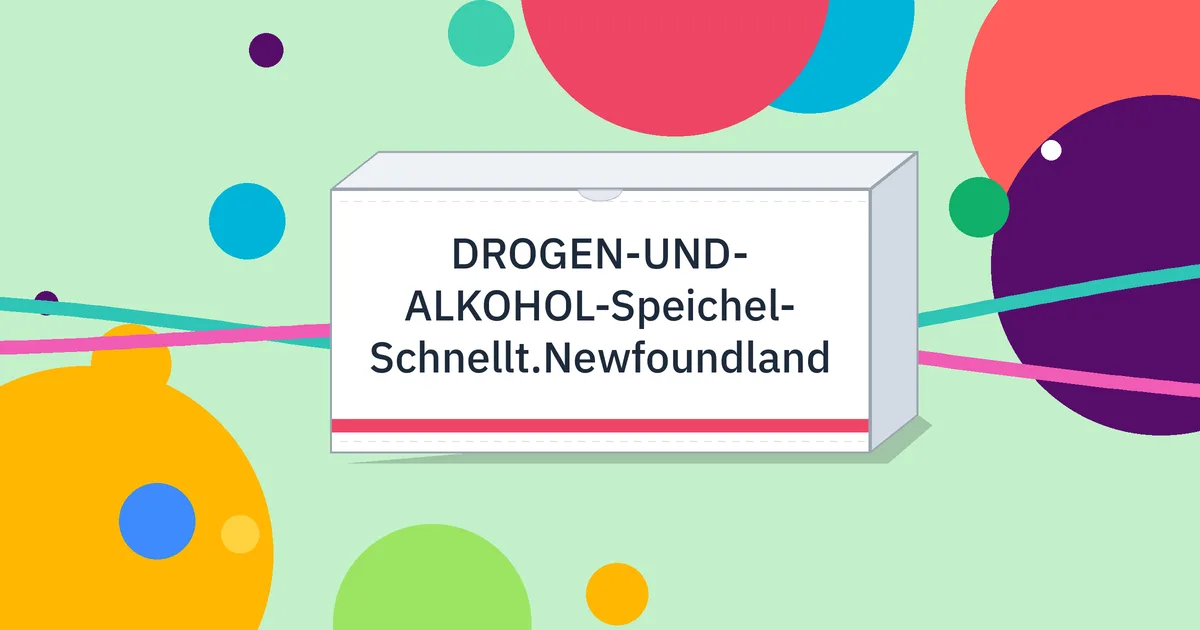 Symbolbild: Packung mit der Aufschrift DROGEN-UND-ALKOHOL-Speichel-Schnellt.Newfoundland (PZN 18757318) – Verfügbarkeit und Bezug in Apotheken in Frankfurt am Main