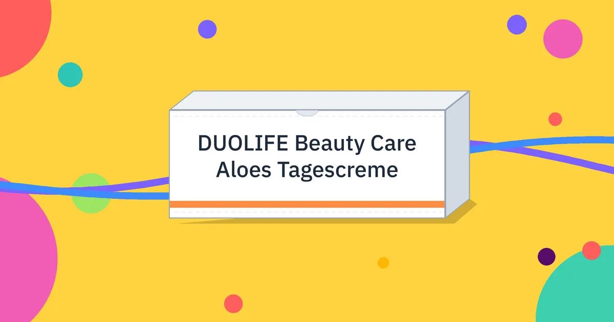 Symbolbild: Packung mit der Aufschrift DUOLIFE Beauty Care Aloes Tagescreme (PZN 17170829) – Verfügbarkeit und Bezug in Apotheken in Frankfurt am Main