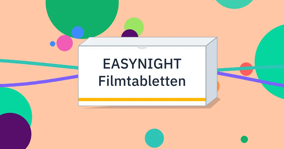 Symbolbild: Packung mit der Aufschrift EASYNIGHT Filmtabletten (PZN 16768111) – Verfügbarkeit und Bezug in Apotheken in Frankfurt am Main