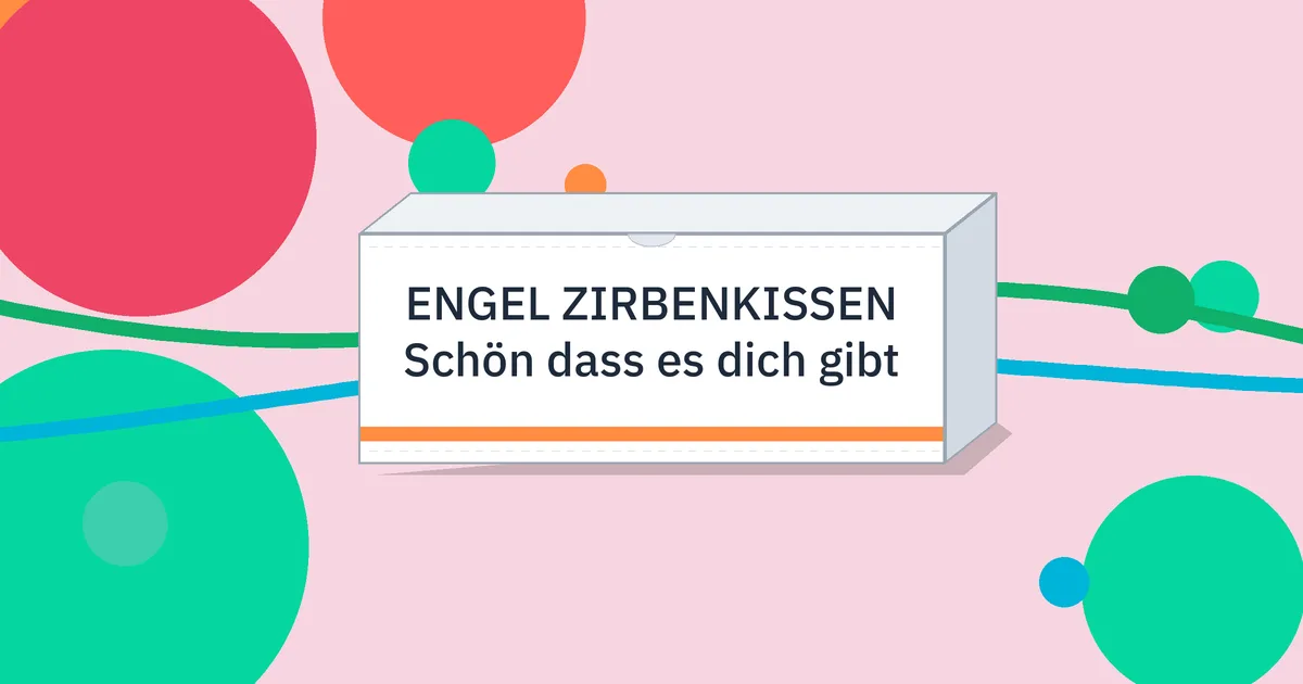 Symbolbild: Packung mit der Aufschrift ENGEL ZIRBENKISSEN Schön dass es dich gibt (PZN 18654676) – Verfügbarkeit und Bezug in Apotheken in Frankfurt am Main