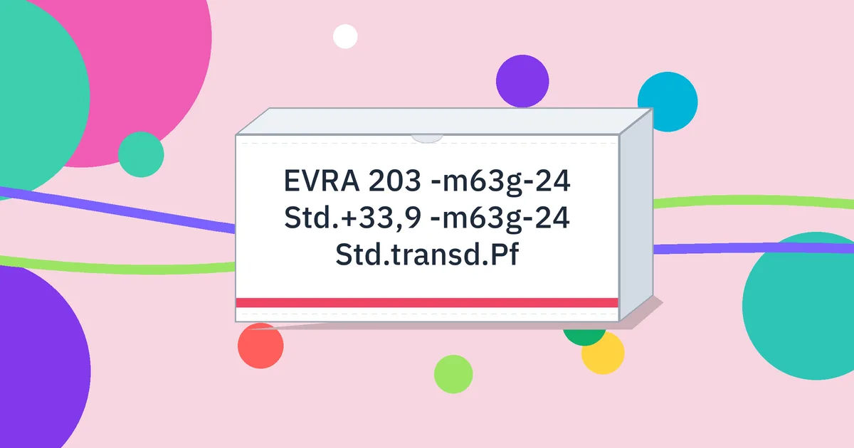 Symbolbild: Packung mit der Aufschrift EVRA 203 -m63g-24 Std.+33,9 -m63g-24 Std.transd.Pf (PZN 02564273) – Verfügbarkeit und Bezug in Apotheken in Frankfurt am Main