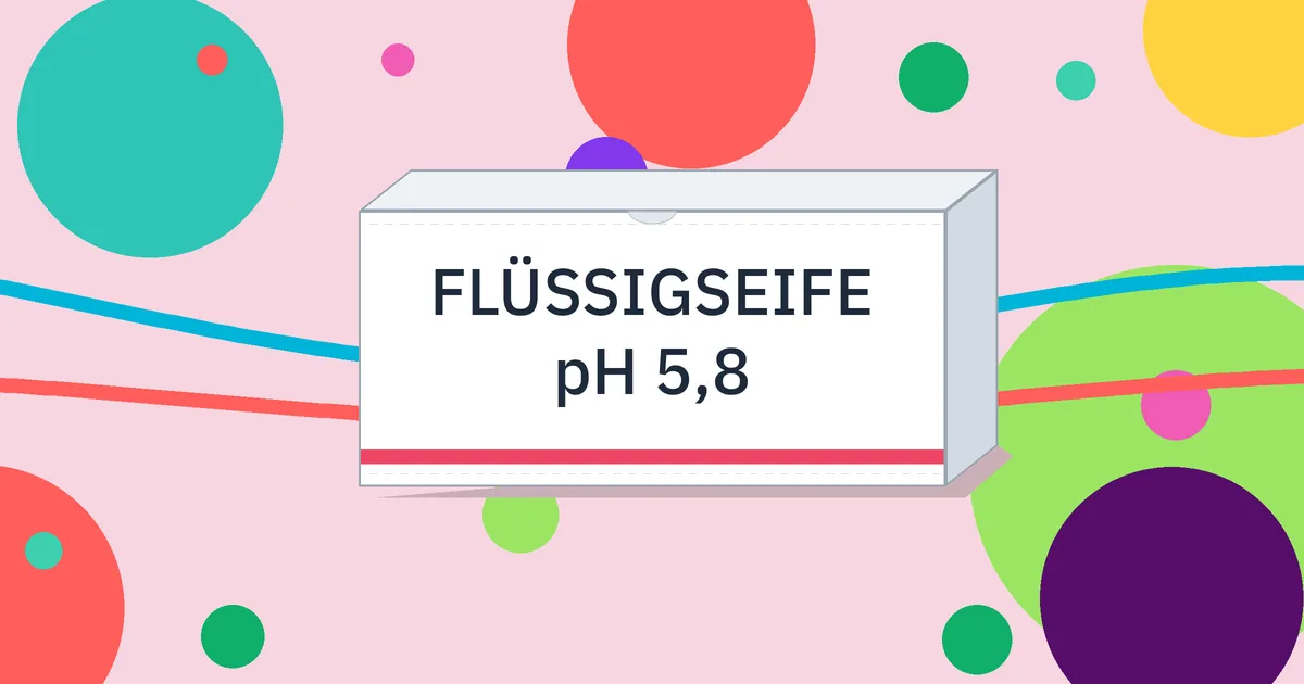 Symbolbild: Packung mit der Aufschrift FLÜSSIGSEIFE pH 5,8 (PZN 03047769) – Verfügbarkeit und Bezug in Apotheken in Frankfurt am Main