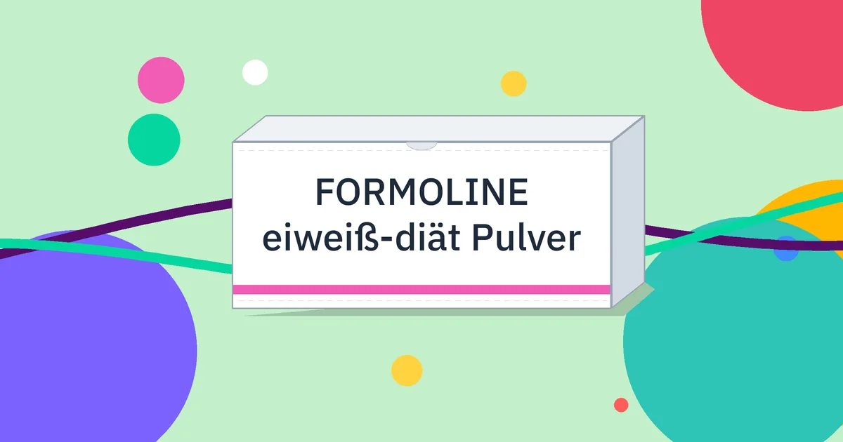 Symbolbild: Packung mit der Aufschrift FORMOLINE eiweiß-diät Pulver (PZN 05566143) – Verfügbarkeit und Bezug in Apotheken in Frankfurt am Main