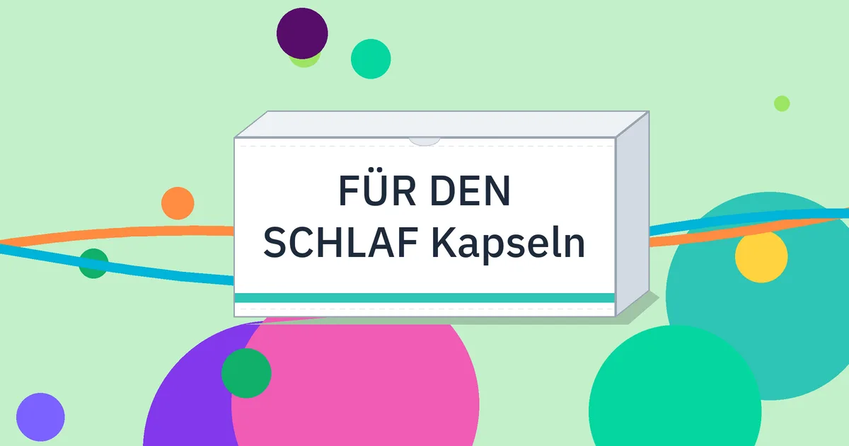 Symbolbild: Packung mit der Aufschrift FÜR DEN SCHLAF Kapseln (PZN 16893046) – Verfügbarkeit und Bezug in Apotheken in Frankfurt am Main