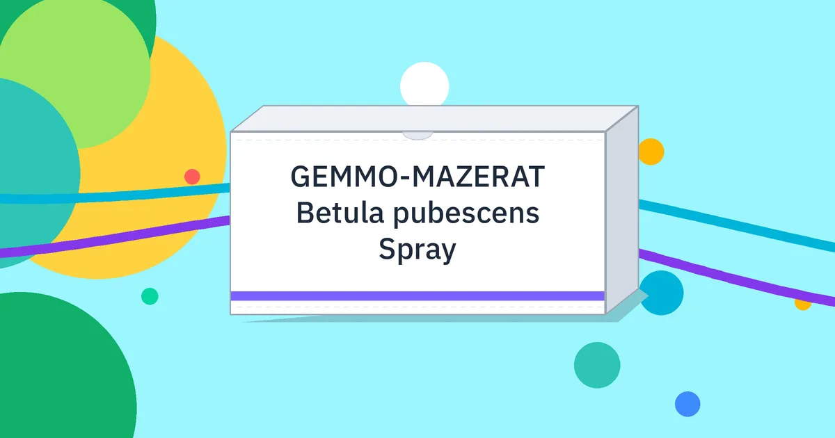 Symbolbild: Packung mit der Aufschrift GEMMO-MAZERAT Betula pubescens Spray (PZN 13306143) – Verfügbarkeit und Bezug in Apotheken in Frankfurt am Main
