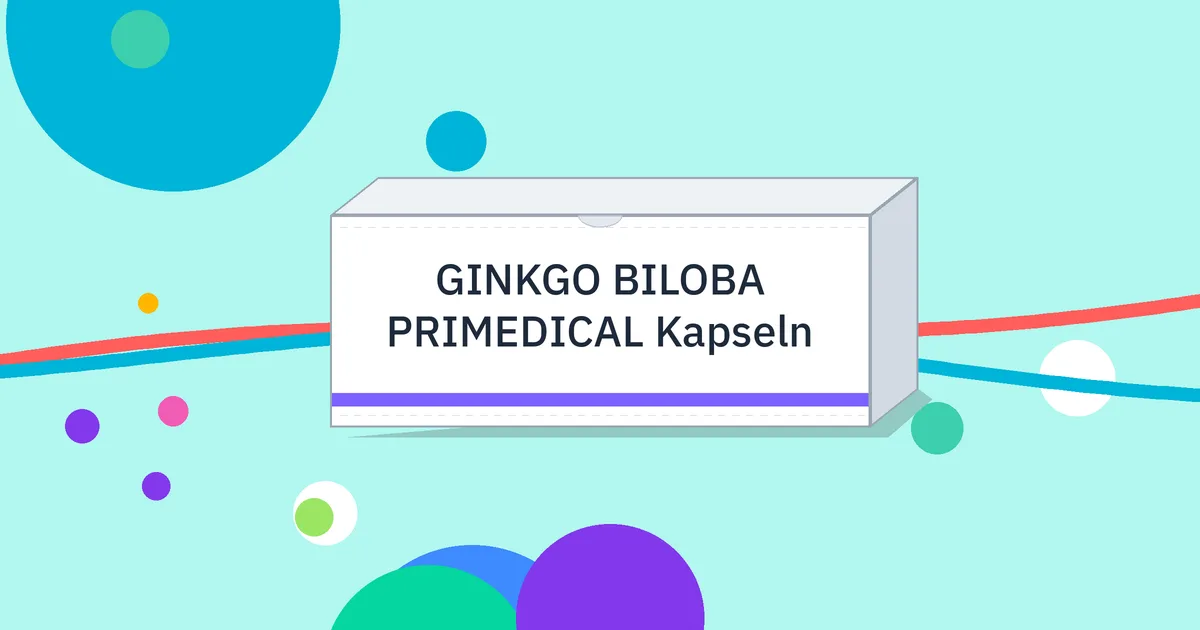 Symbolbild: Packung mit der Aufschrift GINKGO BILOBA PRIMEDICAL Kapseln (PZN 18812678) – Verfügbarkeit und Bezug in Apotheken in Frankfurt am Main