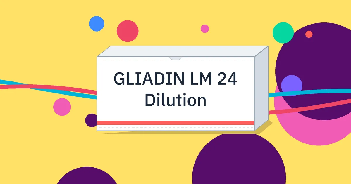 Symbolbild: Packung mit der Aufschrift GLIADIN LM 24 Dilution (PZN 13544351) – Verfügbarkeit und Bezug in Apotheken in Frankfurt am Main