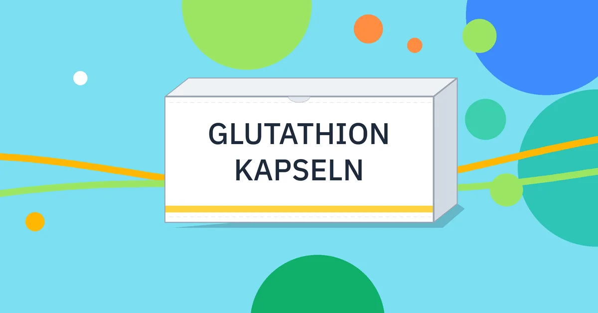 Symbolbild: Packung mit der Aufschrift GLUTATHION KAPSELN (PZN 18493598) – Verfügbarkeit und Bezug in Apotheken in Frankfurt am Main