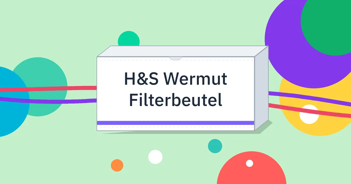 Symbolbild: Packung mit der Aufschrift H&S Wermut Filterbeutel (PZN 18033046) – Verfügbarkeit und Bezug in Apotheken in Frankfurt am Main
