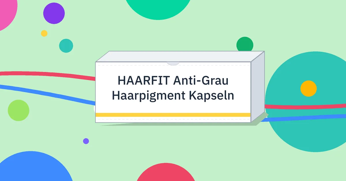 Symbolbild: Packung mit der Aufschrift HAARFIT Anti-Grau Haarpigment Kapseln (PZN 19300532) – Verfügbarkeit und Bezug in Apotheken in Frankfurt am Main