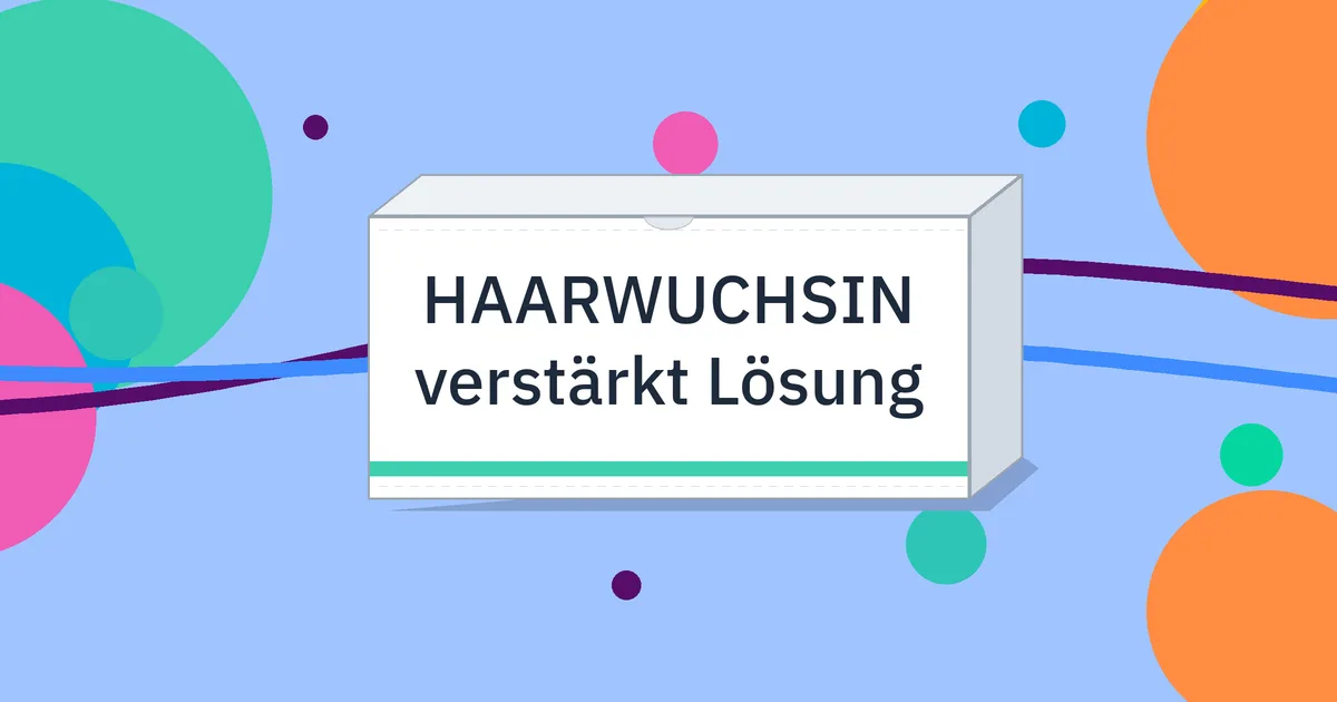 Symbolbild: Packung mit der Aufschrift HAARWUCHSIN verstärkt Lösung (PZN 00440319) – Verfügbarkeit und Bezug in Apotheken in Frankfurt am Main