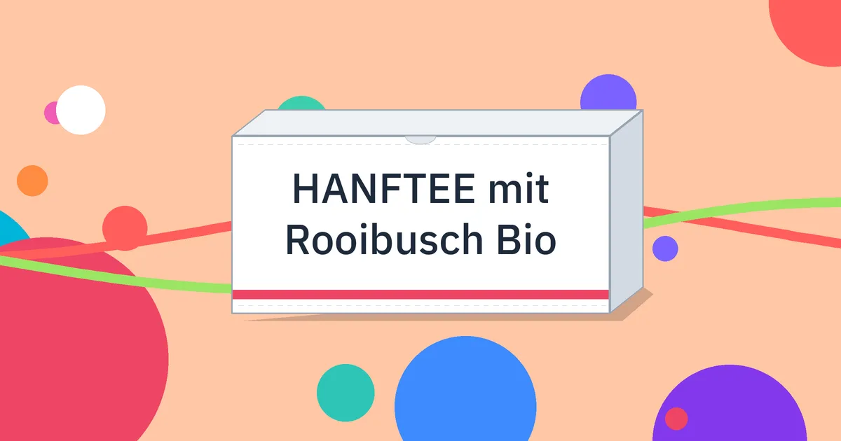 Symbolbild: Packung mit der Aufschrift HANFTEE mit Rooibusch Bio (PZN 12373723) – Verfügbarkeit und Bezug in Apotheken in Frankfurt am Main