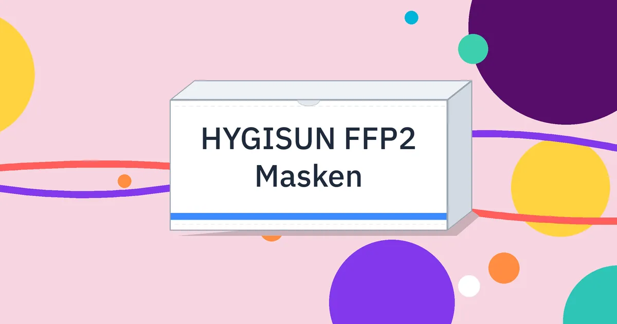 Symbolbild: Packung mit der Aufschrift HYGISUN FFP2 Masken (PZN 17203888) – Verfügbarkeit und Bezug in Apotheken in Frankfurt am Main