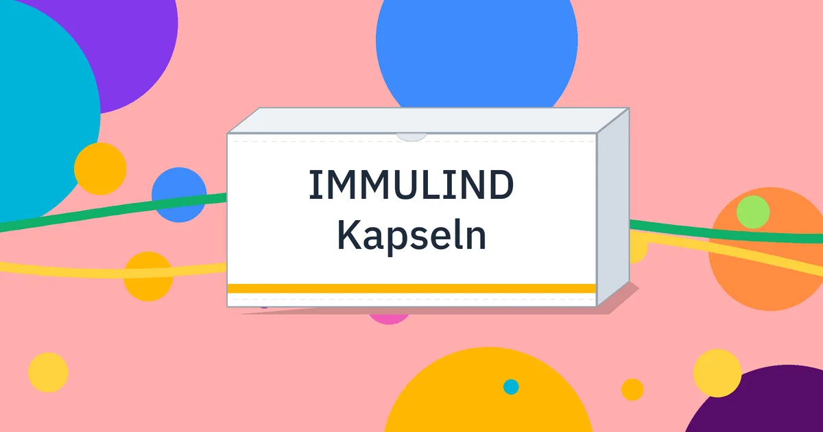 Symbolbild: Packung mit der Aufschrift IMMULIND Kapseln (PZN 16610551) – Verfügbarkeit und Bezug in Apotheken in Frankfurt am Main