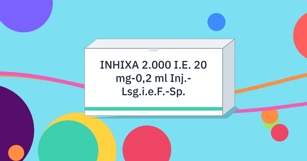 Symbolbild: Packung mit der Aufschrift INHIXA 2.000 I.E. 20 mg-0,2 ml Inj.-Lsg.i.e.F.-Sp. (PZN 18094415) – Verfügbarkeit und Bezug in Apotheken in Frankfurt am Main