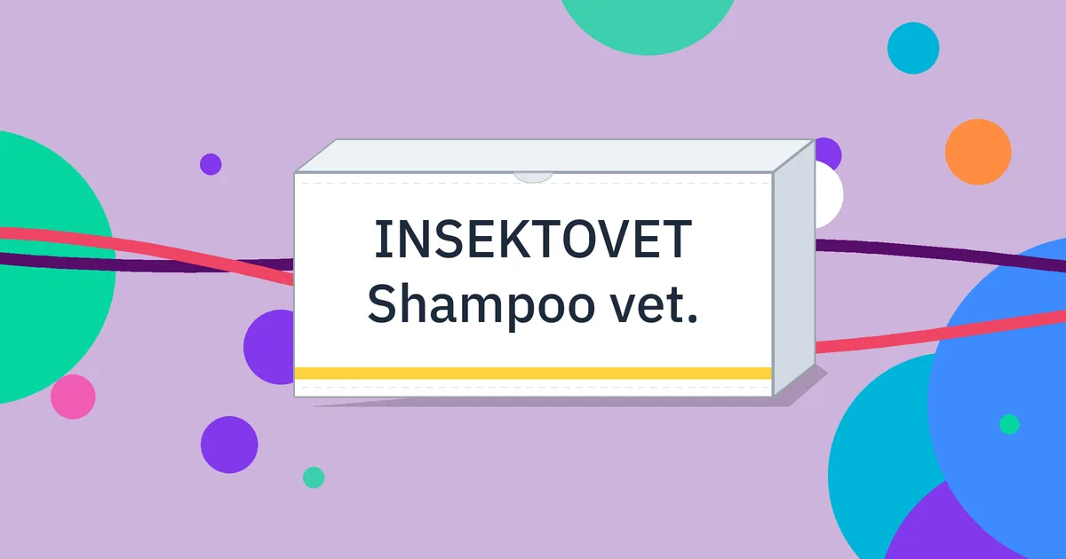 Symbolbild: Packung mit der Aufschrift INSEKTOVET Shampoo vet. (PZN 10350847) – Verfügbarkeit und Bezug in Apotheken in Frankfurt am Main