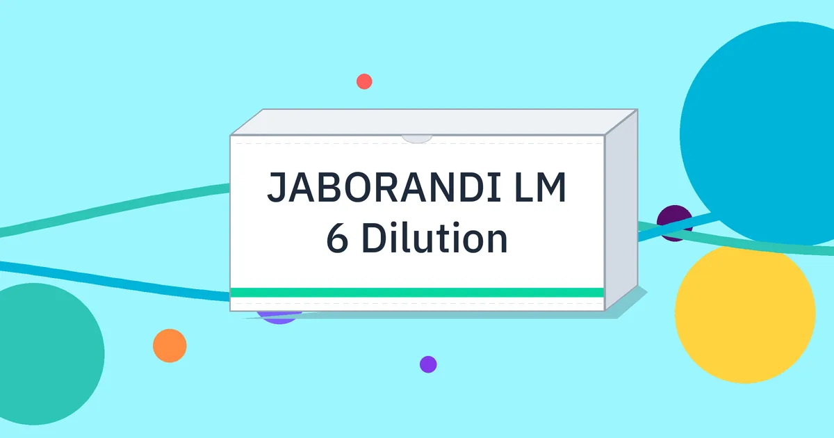 Symbolbild: Packung mit der Aufschrift JABORANDI LM 6 Dilution (PZN 12915182) – Verfügbarkeit und Bezug in Apotheken in Frankfurt am Main