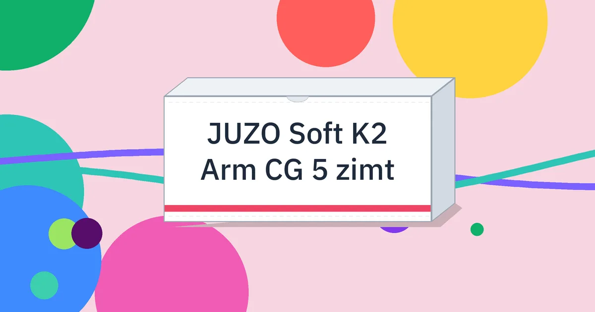 Symbolbild: Packung mit der Aufschrift JUZO Soft K2 Arm CG 5 zimt (PZN 15512013) – Verfügbarkeit und Bezug in Apotheken in Frankfurt am Main