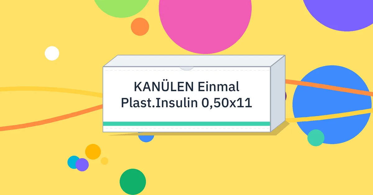 Symbolbild: Packung mit der Aufschrift KANÜLEN Einmal Plast.Insulin 0,50x11 (PZN 02440163) – Verfügbarkeit und Bezug in Apotheken in Frankfurt am Main