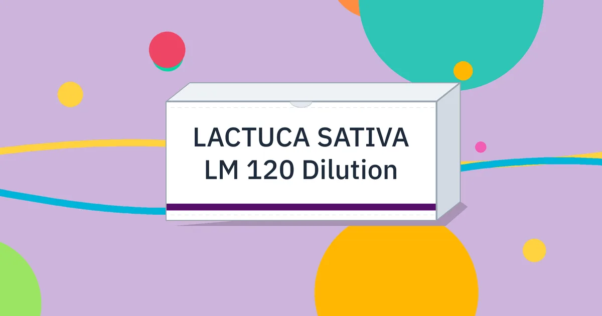 Symbolbild: Packung mit der Aufschrift LACTUCA SATIVA LM 120 Dilution (PZN 13521605) – Verfügbarkeit und Bezug in Apotheken in Frankfurt am Main