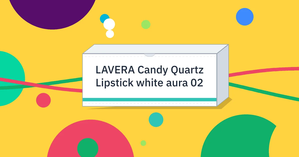Symbolbild: Packung mit der Aufschrift LAVERA Candy Quartz Lipstick white aura 02 (PZN 18097000) – Verfügbarkeit und Bezug in Apotheken in Frankfurt am Main
