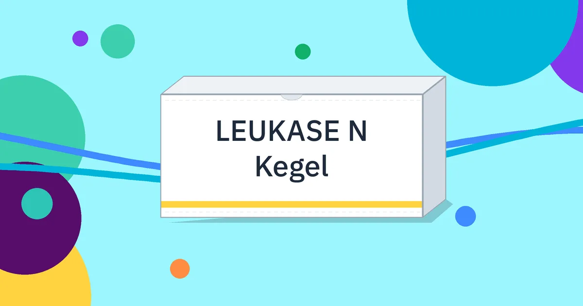 Symbolbild: Packung mit der Aufschrift LEUKASE N Kegel (PZN 04788640) – Verfügbarkeit und Bezug in Apotheken in Frankfurt am Main