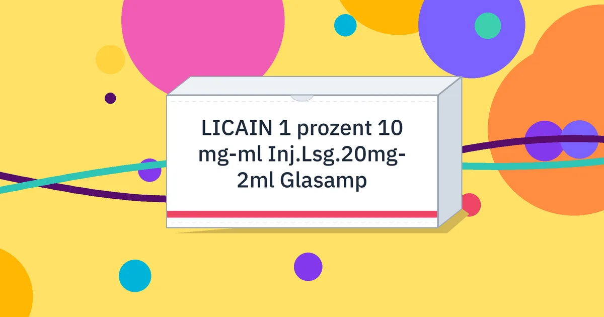 Symbolbild: Packung mit der Aufschrift LICAIN 1 prozent 10 mg-ml Inj.Lsg.20mg-2ml Glasamp (PZN 11008252) – Verfügbarkeit und Bezug in Apotheken in Frankfurt am Main