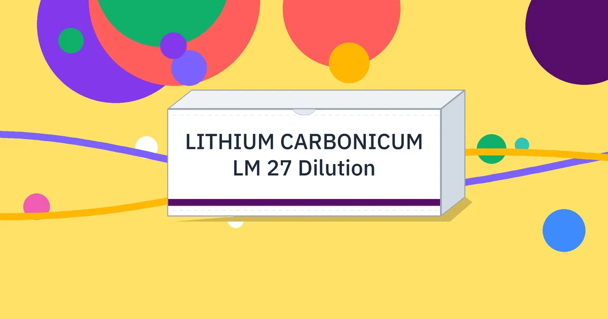Symbolbild: Packung mit der Aufschrift LITHIUM CARBONICUM LM 27 Dilution (PZN 12931726) – Verfügbarkeit und Bezug in Apotheken in Frankfurt am Main