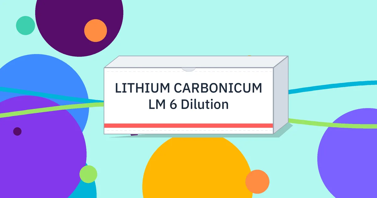 Symbolbild: Packung mit der Aufschrift LITHIUM CARBONICUM LM 6 Dilution (PZN 02602660) – Verfügbarkeit und Bezug in Apotheken in Frankfurt am Main