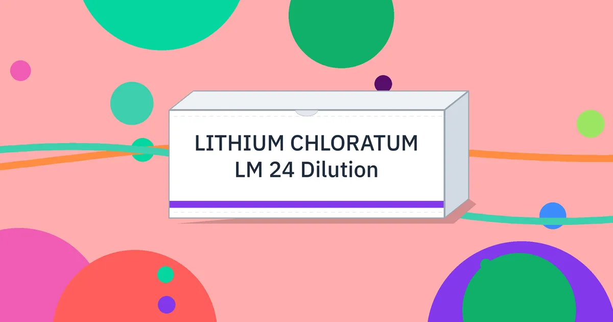 Symbolbild: Packung mit der Aufschrift LITHIUM CHLORATUM LM 24 Dilution (PZN 12932140) – Verfügbarkeit und Bezug in Apotheken in Frankfurt am Main