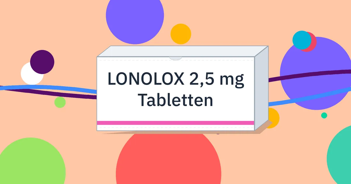Symbolbild: Packung mit der Aufschrift LONOLOX 2,5 mg Tabletten (PZN 02492272) – Verfügbarkeit und Bezug in Apotheken in Frankfurt am Main