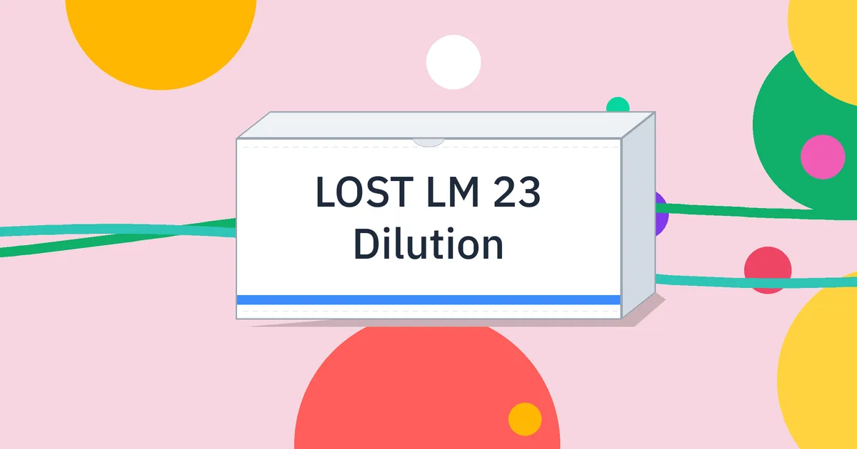 Symbolbild: Packung mit der Aufschrift LOST LM 23 Dilution (PZN 13536328) – Verfügbarkeit und Bezug in Apotheken in Frankfurt am Main