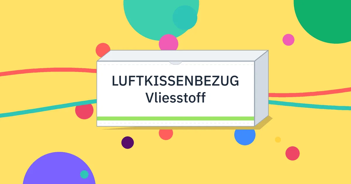 Symbolbild: Packung mit der Aufschrift LUFTKISSENBEZUG Vliesstoff (PZN 08995838) – Verfügbarkeit und Bezug in Apotheken in Frankfurt am Main