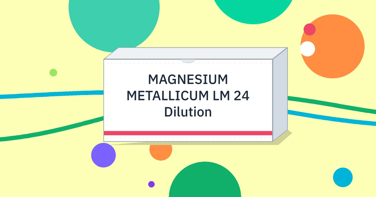 Symbolbild: Packung mit der Aufschrift MAGNESIUM METALLICUM LM 24 Dilution (PZN 12938533) – Verfügbarkeit und Bezug in Apotheken in Frankfurt am Main
