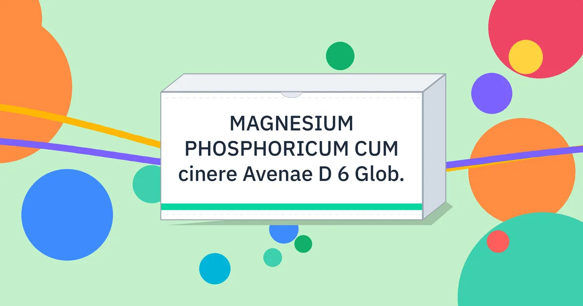 Symbolbild: Packung mit der Aufschrift MAGNESIUM PHOSPHORICUM CUM cinere Avenae D 6 Glob. (PZN 08786595) – Verfügbarkeit und Bezug in Apotheken in Frankfurt am Main