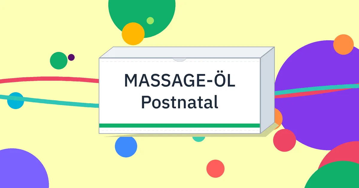 Symbolbild: Packung mit der Aufschrift MASSAGE-ÖL Postnatal (PZN 11312139) – Verfügbarkeit und Bezug in Apotheken in Frankfurt am Main