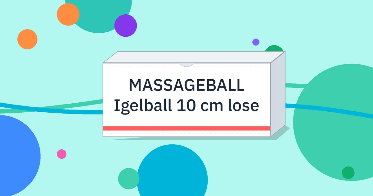 Symbolbild: Packung mit der Aufschrift MASSAGEBALL Igelball 10 cm lose (PZN 00137414) – Verfügbarkeit und Bezug in Apotheken in Frankfurt am Main