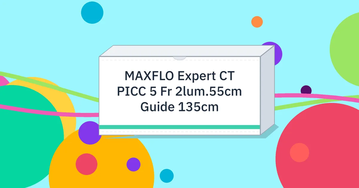 Symbolbild: Packung mit der Aufschrift MAXFLO Expert CT PICC 5 Fr 2lum.55cm Guide 135cm (PZN 15209622) – Verfügbarkeit und Bezug in Apotheken in Frankfurt am Main
