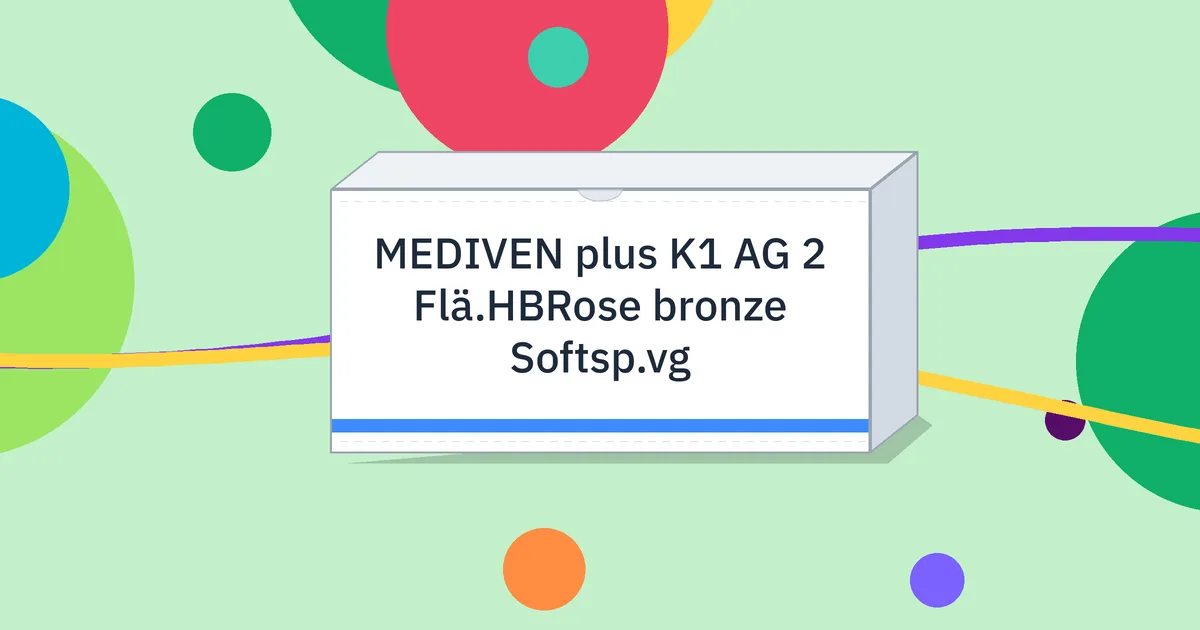 Symbolbild: Packung mit der Aufschrift MEDIVEN plus K1 AG 2 Flä.HBRose bronze Softsp.vg (PZN 15912474) – Verfügbarkeit und Bezug in Apotheken in Frankfurt am Main