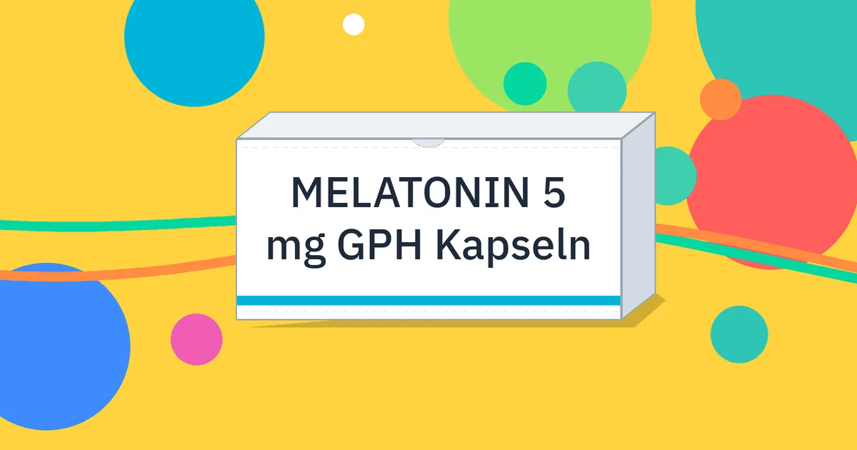 Symbolbild: Packung mit der Aufschrift MELATONIN 5 mg GPH Kapseln (PZN 09915936) – Verfügbarkeit und Bezug in Apotheken in Frankfurt am Main