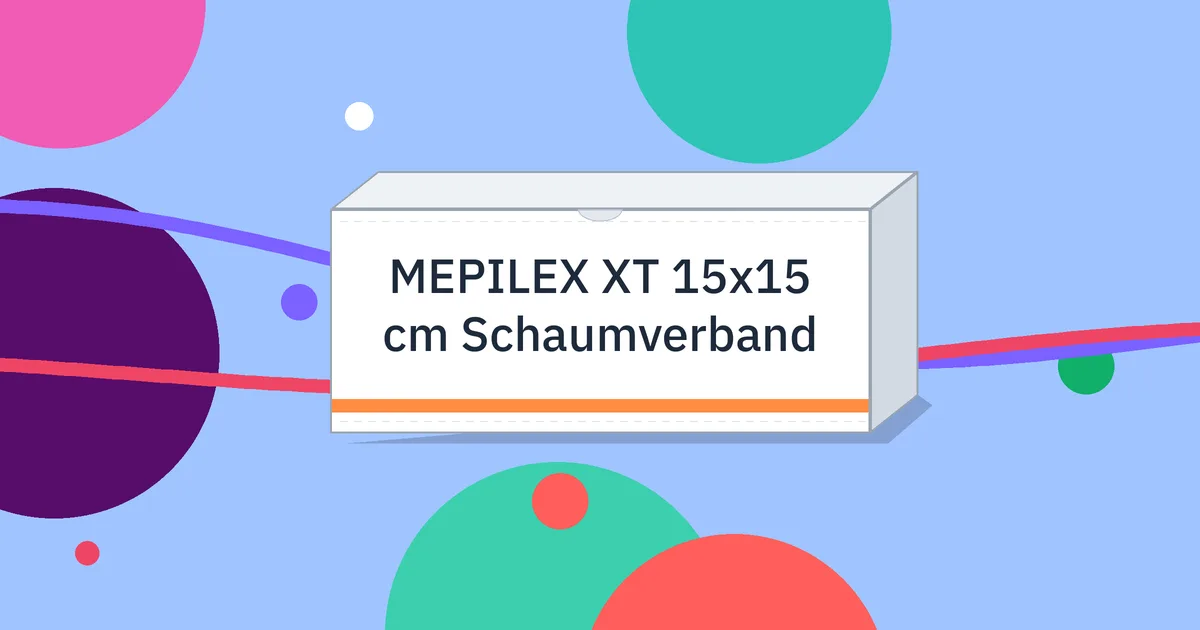 Symbolbild: Packung mit der Aufschrift MEPILEX XT 15x15 cm Schaumverband (PZN 20598382) – Verfügbarkeit und Bezug in Apotheken in Frankfurt am Main