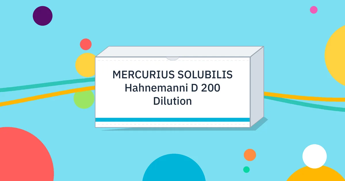 Symbolbild: Packung mit der Aufschrift MERCURIUS SOLUBILIS Hahnemanni D 200 Dilution (PZN 04227344) – Verfügbarkeit und Bezug in Apotheken in Frankfurt am Main