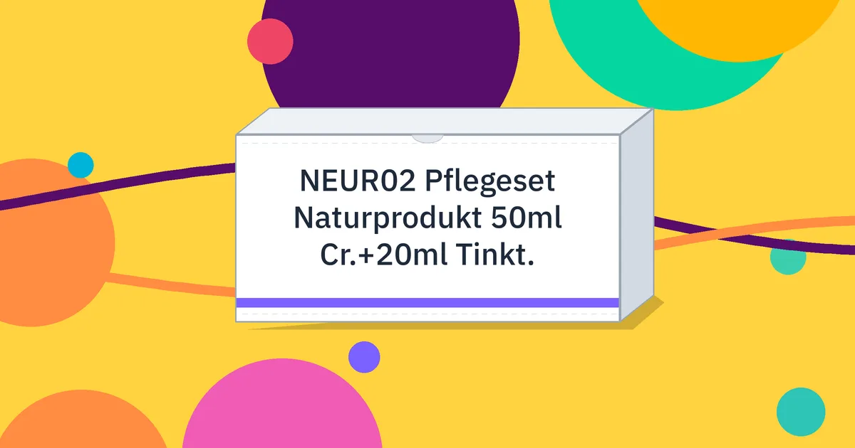 Symbolbild: Packung mit der Aufschrift NEUR02 Pflegeset Naturprodukt 50ml Cr.+20ml Tinkt. (PZN 13974040) – Verfügbarkeit und Bezug in Apotheken in Frankfurt am Main