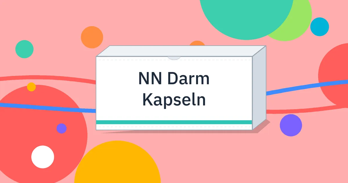 Symbolbild: Packung mit der Aufschrift NN Darm Kapseln (PZN 19817614) – Verfügbarkeit und Bezug in Apotheken in Frankfurt am Main