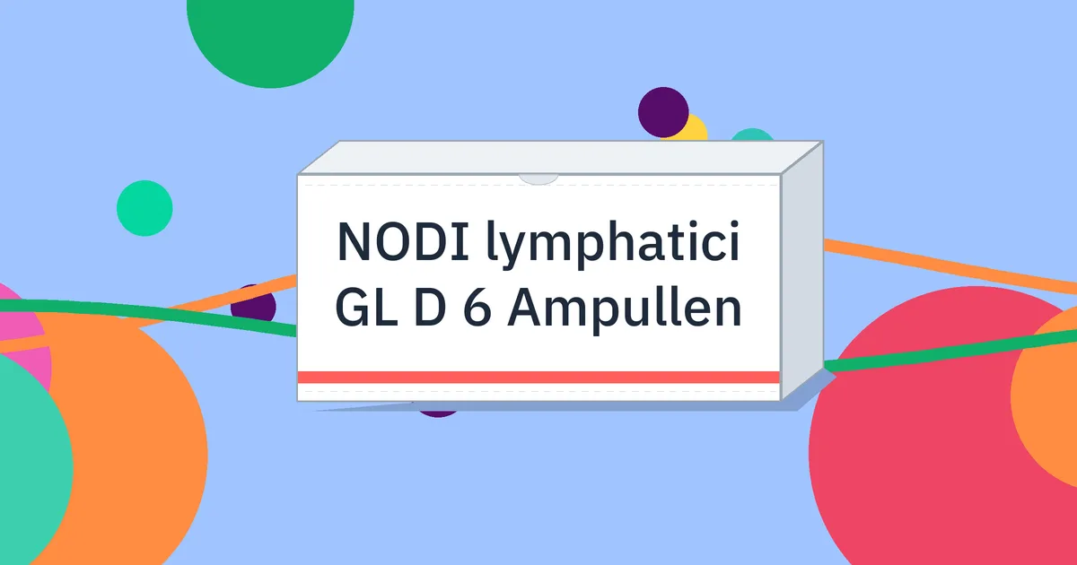 Symbolbild: Packung mit der Aufschrift NODI lymphatici GL D 6 Ampullen (PZN 02831053) – Verfügbarkeit und Bezug in Apotheken in Frankfurt am Main